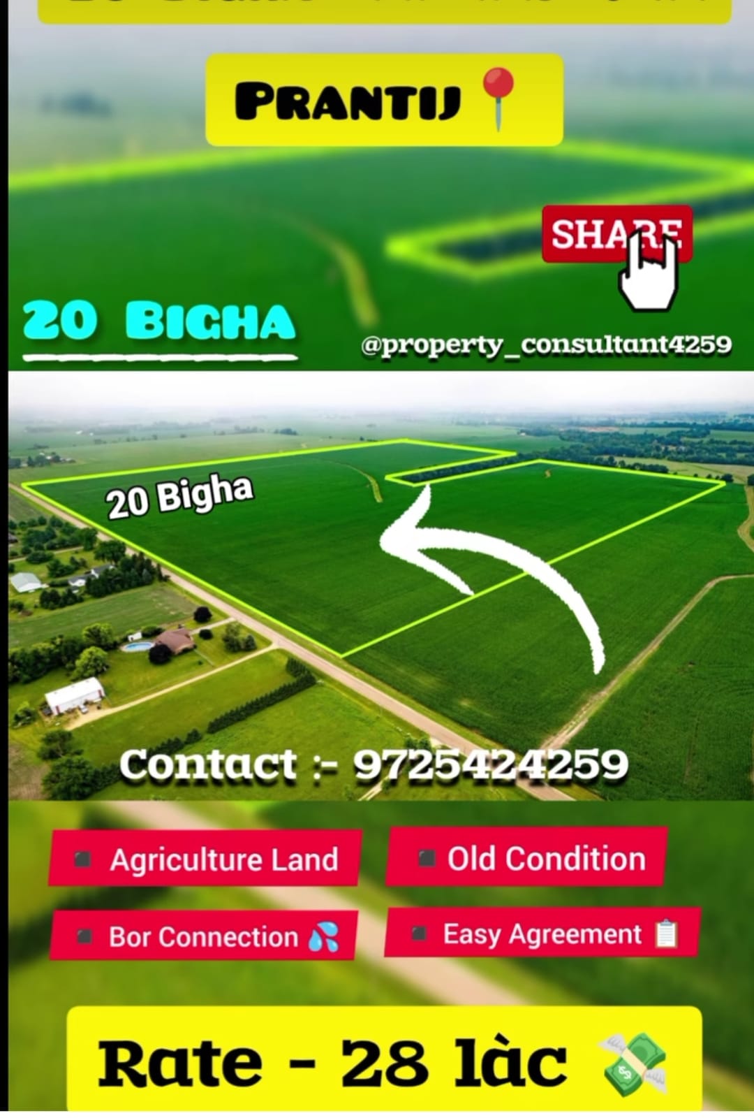 12.4 Acres agriculture land for Sale at Prantij, Gujarata | RealRupee.com